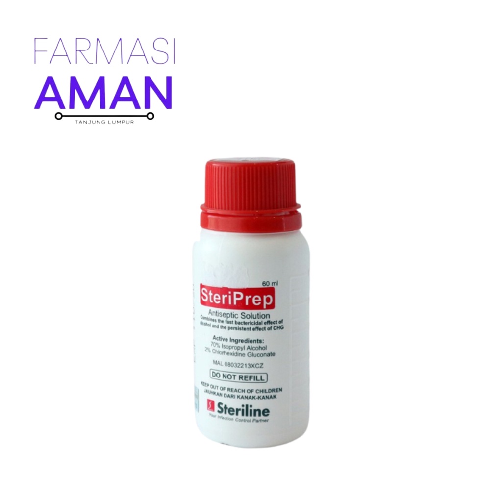 Steriline SteriPrep Antiseptic Solution 60ml | Shopee Malaysia