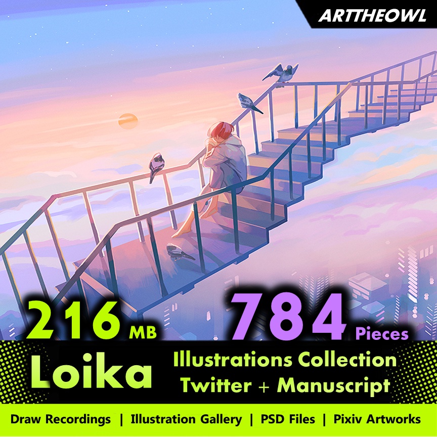 🔥 Loika Official Illustration Collection 🔥 Anime Manga Character + CG ...