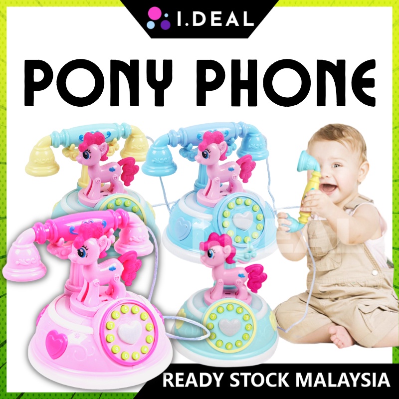 IDEAL My Little Pony Phone Simulation Telephone Play Toy Light & Songs ...