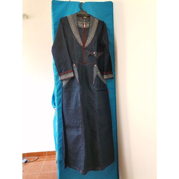 JUBAH JEANS | DENIM MUSLIMAH ATTIRE | Shopee Malaysia