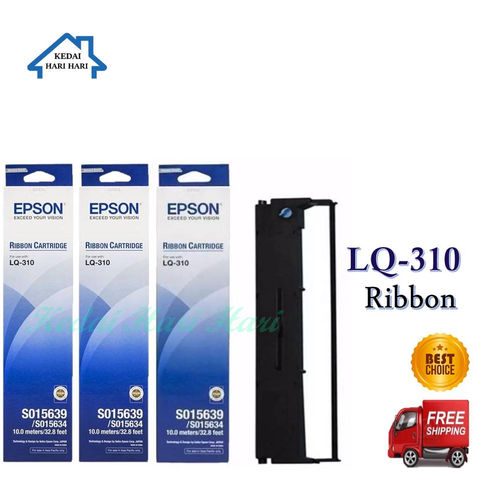 Epson LQ-310 Ribbon Cartridge S015639 S015634 / LQ310 Ink Cartridge For ...