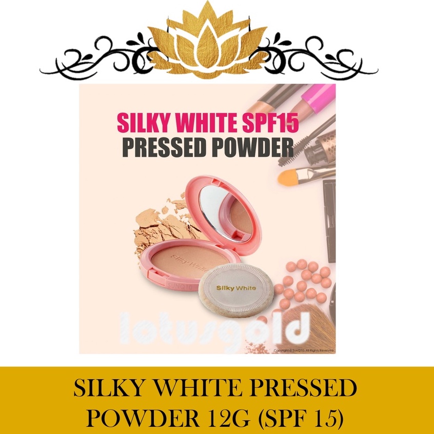 SILKY WHITE PRESSED POWDER 12G ( SPF 15 ) | Shopee Malaysia