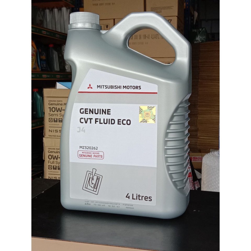 Genuine Mitsubishi J4 CVT Fluid CVTF Eco MZ320262 4L Minyak Gearbox ...