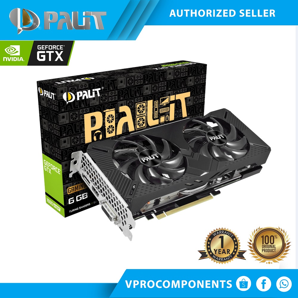 Palit GeForce GTX 1660 SUPER Gaming Pro Video Graphics Card | Shopee ...