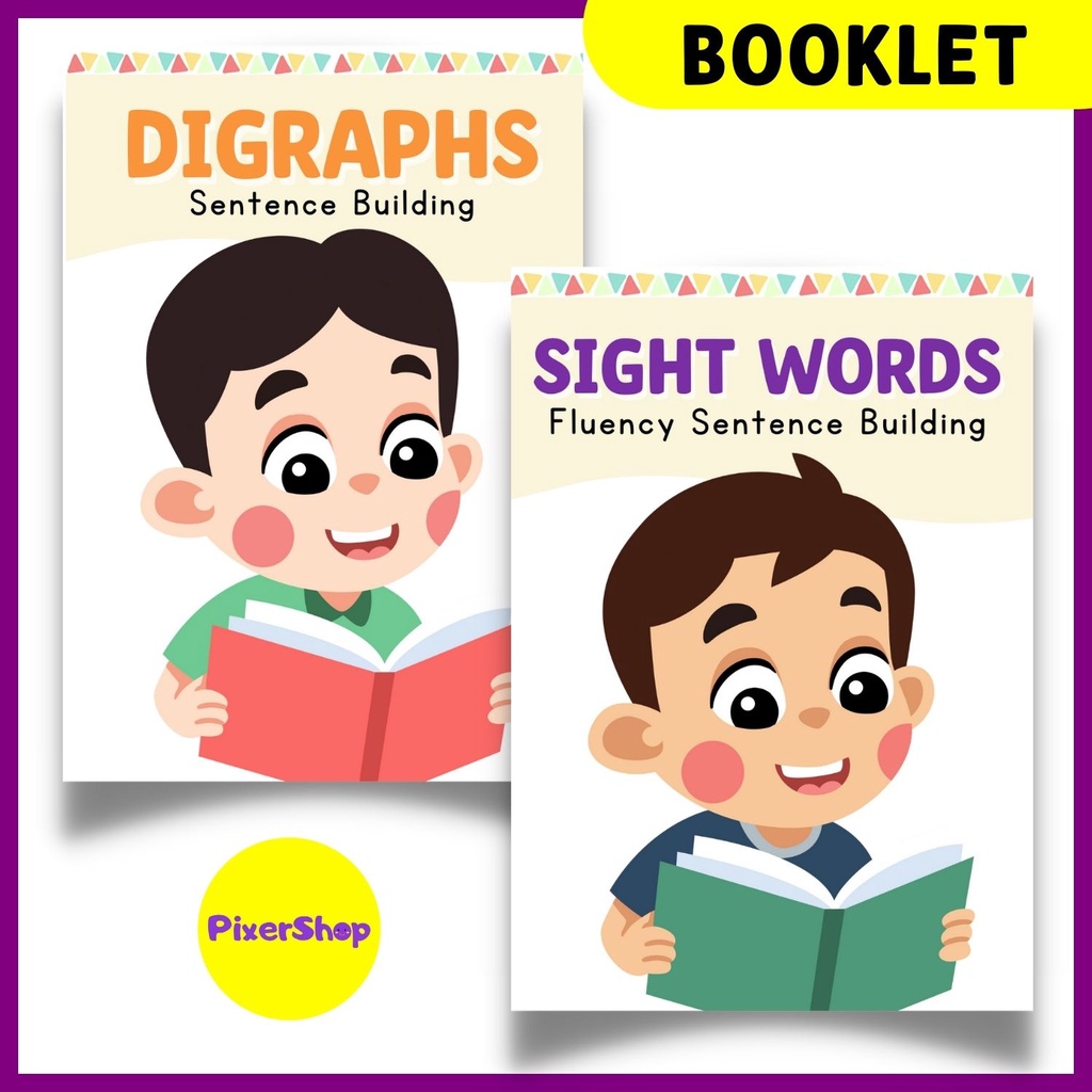 SIGHT WORDS & DIGRAPHS BOOKLETS FOR KIDS | Shopee Malaysia