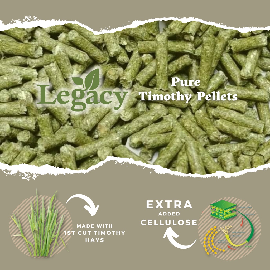 Legacy Premium Timothy Hay Pellet 提摩西草粒 for chinchillas, guinea pigs ...