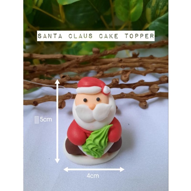Santa Claus Cake Topper Sugar/Candy Doll | Shopee Malaysia
