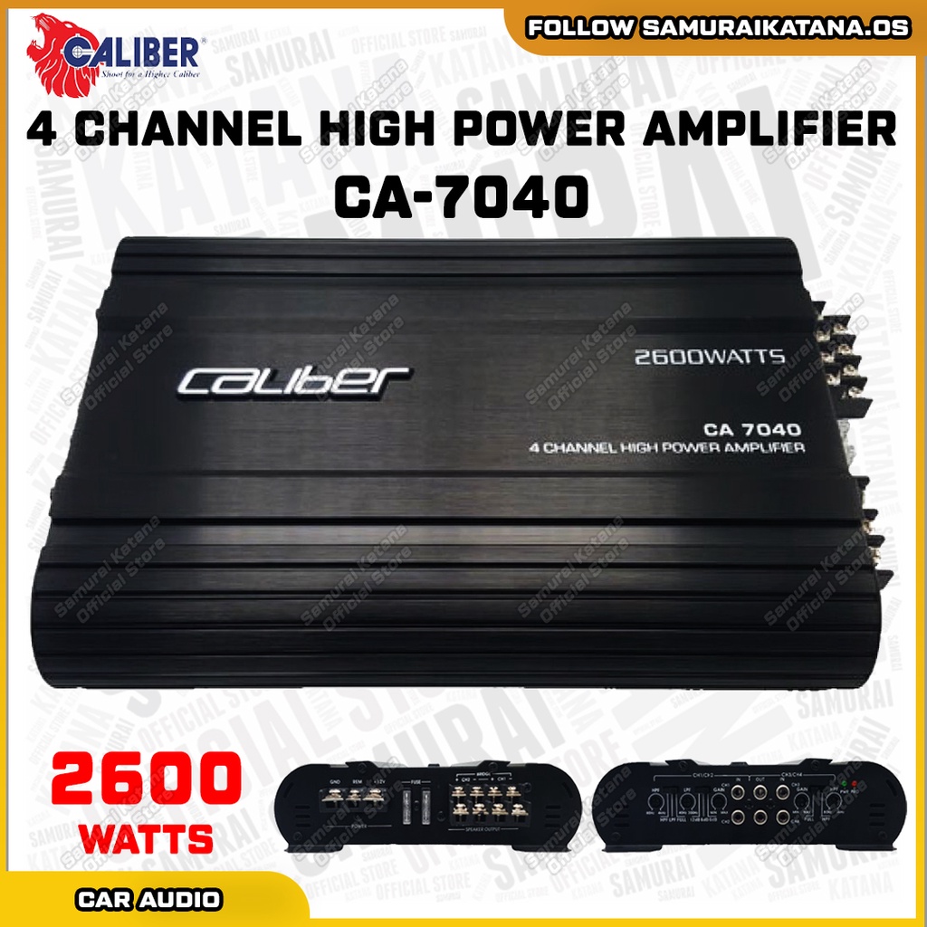 Original Caliber 4 Channel High Power Amplifier CA-7240 4-Channel Car ...