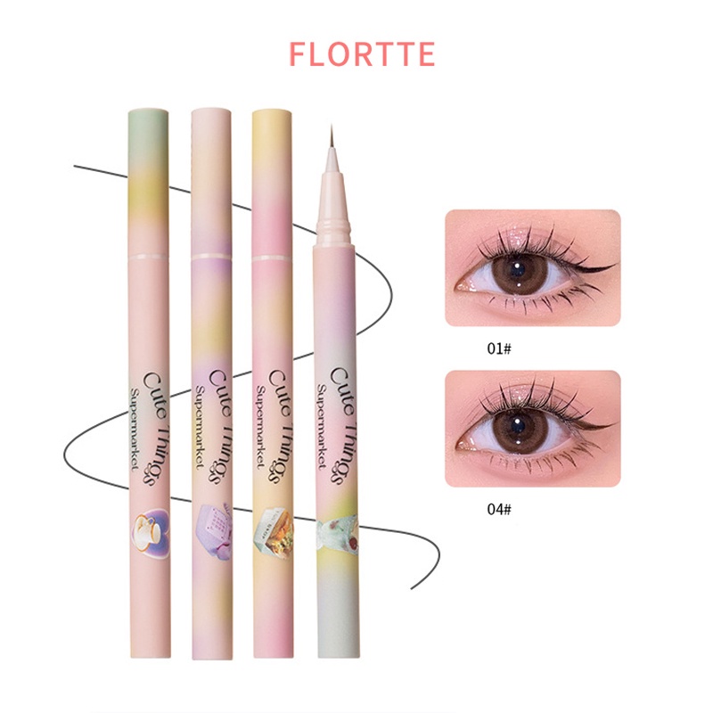 FLORTTE Melia Series Small Fine Liquid Eyeliner Pen Non-Smudge Ultra ...