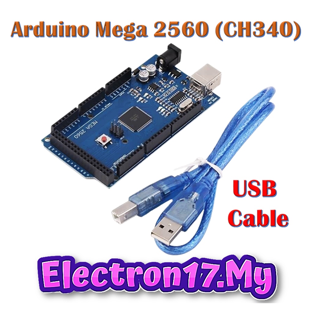 Arduino MEGA 2560 (CH340) Atmel ATMEGA2560 Compatible Board Module ...
