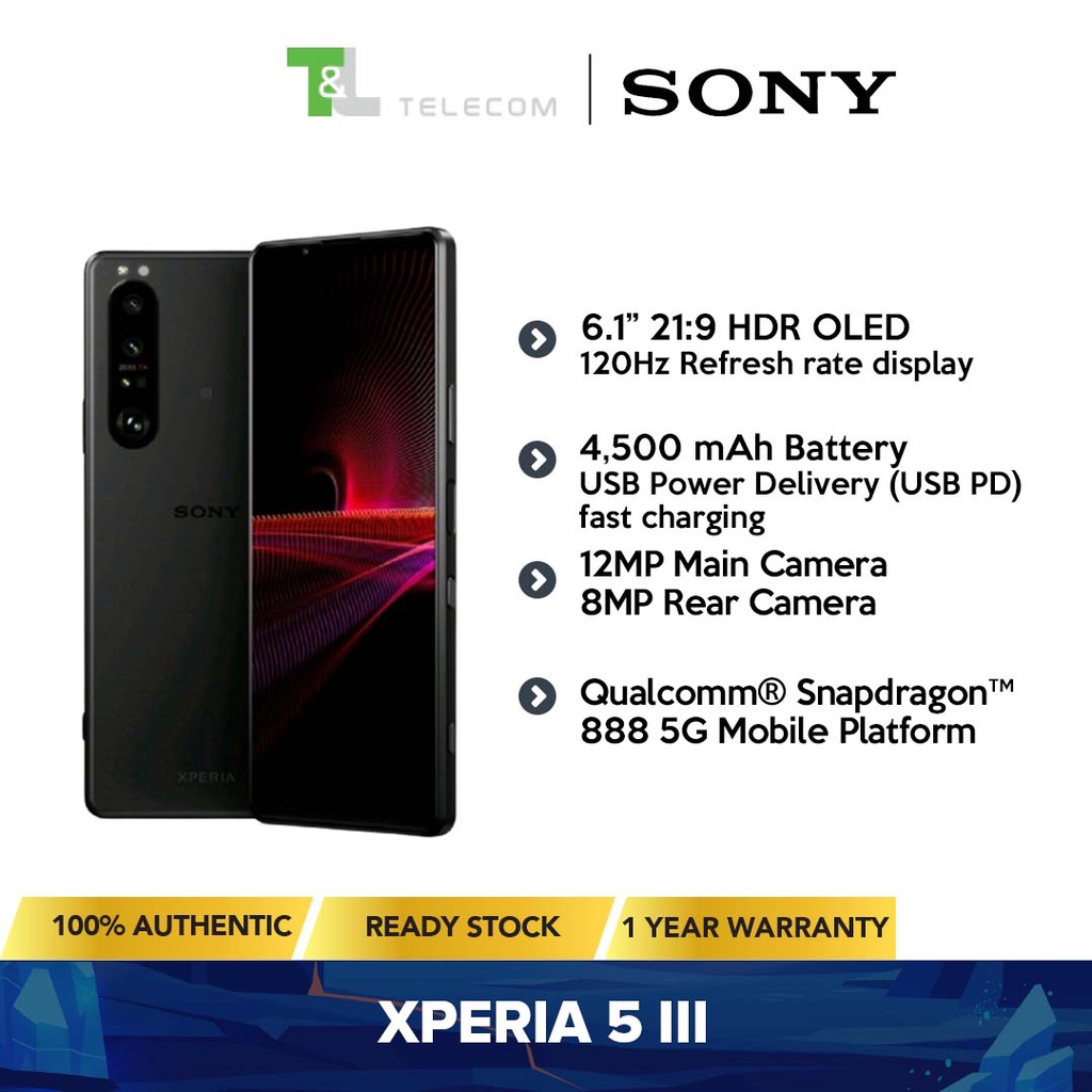 Sony Xperia 5 III XQ-BQ72 Dual SIM 8GB RAM 256GB 5G | Shopee Malaysia