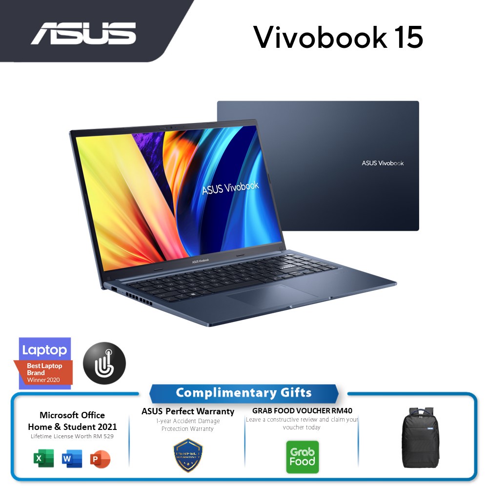 Asus Vivobook TOUCH SCREEN M1502I-AE8163WS Silver or AE8162WS Blue ...