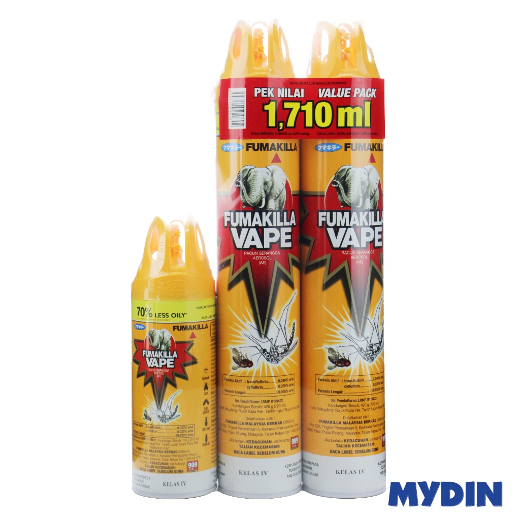 Fumakilla Vape Aerosol Value Pack (1.71L) | Shopee Malaysia