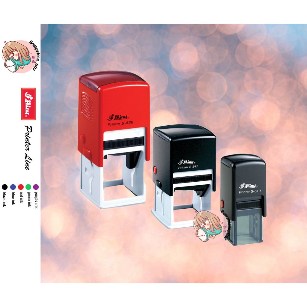 Self Inking Stamp (Square Chop) Self-inked Square Rubber Stamp | Shopee ...