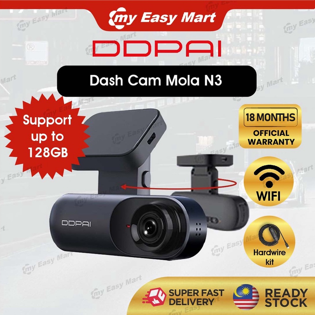 DDPAI Dash Cam Mola N3 / N3 Pro 1600P UHD 2K GPS DVR Android Wifi Smart Connect Dashcam | 18 ...