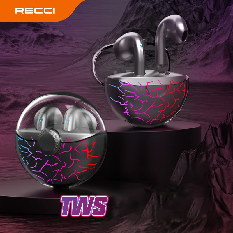 Recci Bluetooth Earphones Stereo Wireless 5.0 True Wireless Bluetooth ...
