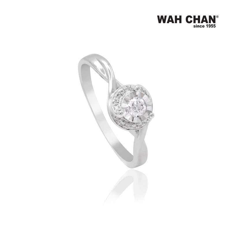 WAH CHAN White Gold Diamond Ring | Shopee Malaysia