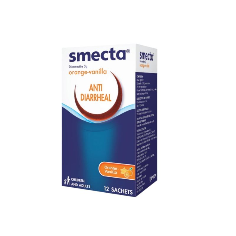 Smecta Anti Diarrhea Orange & Vanila Flavour Powder 3g x 12Sachets ...