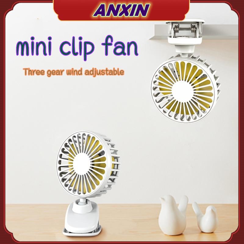 Kipas Mini usb Adjust Small Kipas Mini Clip Fan Cooling Portable Hand ...