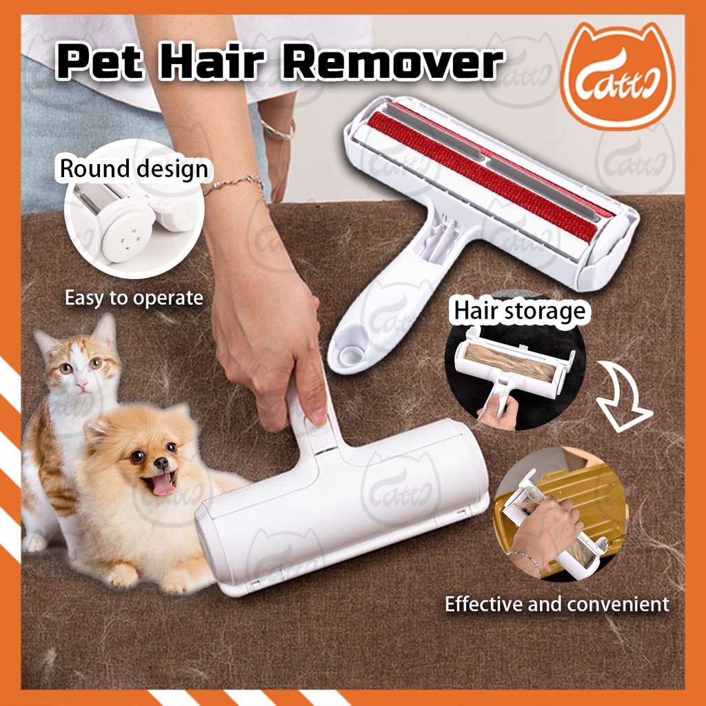 CATTO Reusable Pet Hair Remover Dust Lint Roller Brush Cat Dog Fur ...