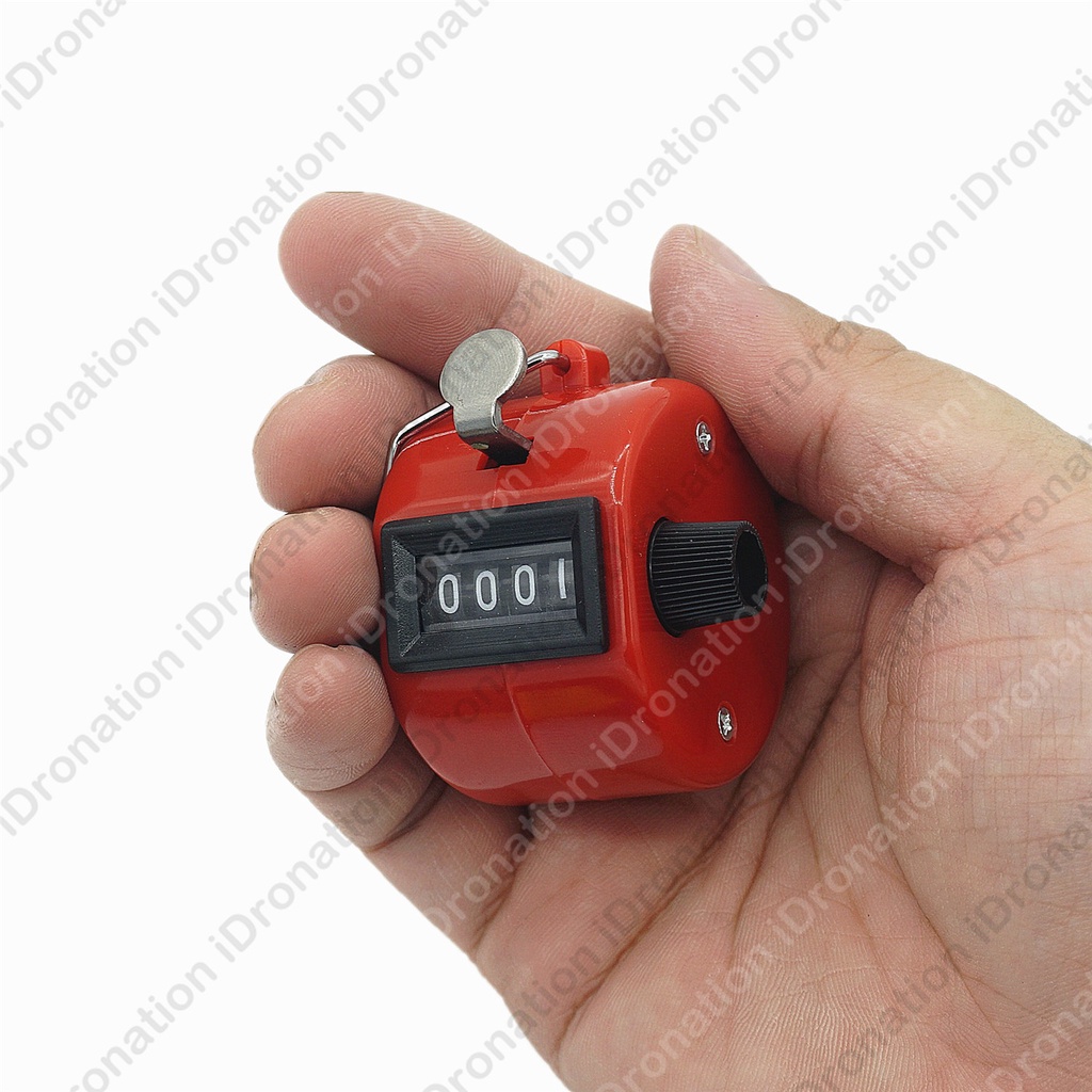 Mini Hand Tally Counter 4 Digit Number Manual Counting Finger Clicker ...