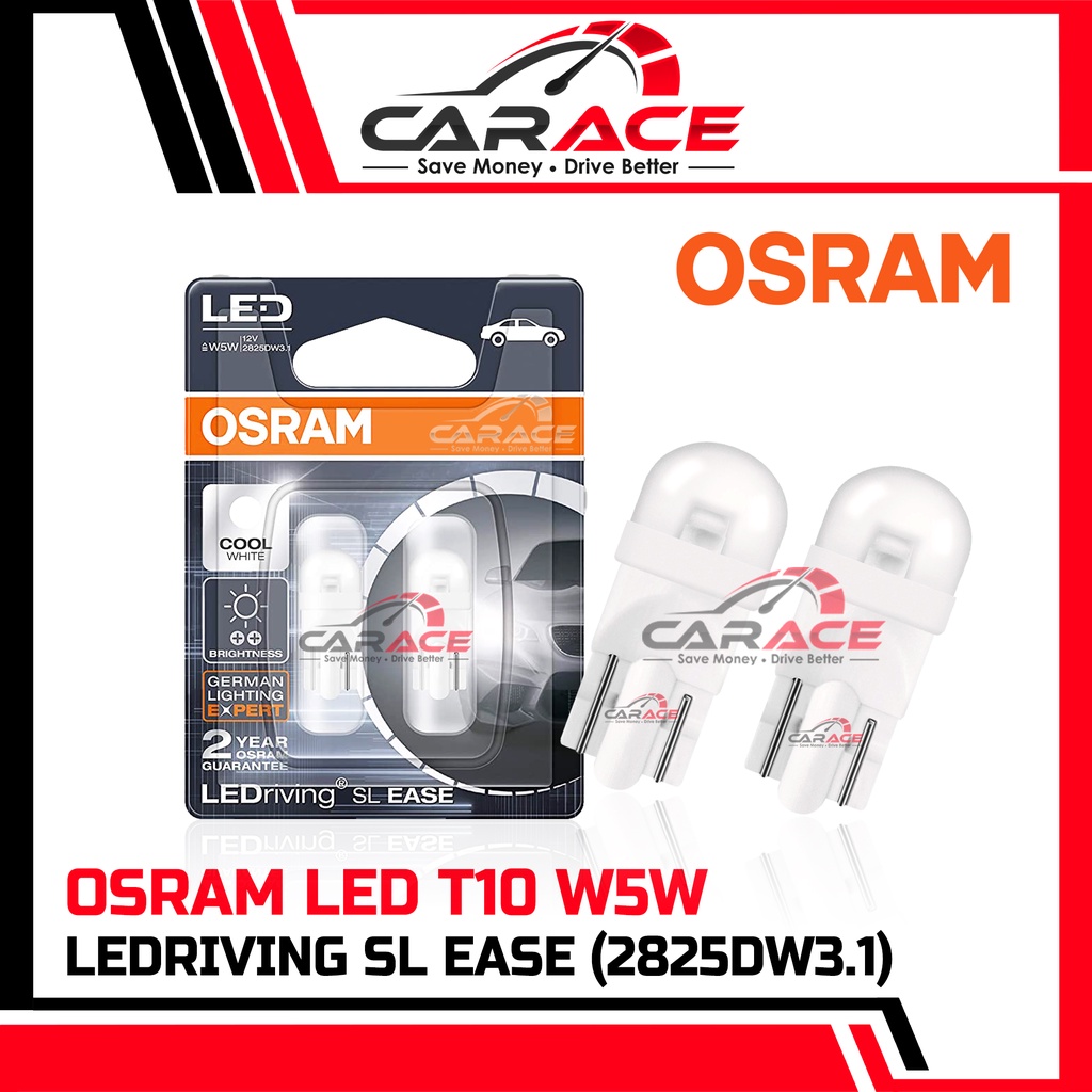 Osram T10/4090/W5W LED Bulb - Cool White (12V/6000K) LED Bulb Osram Aux LEDriving Sl Ease ...