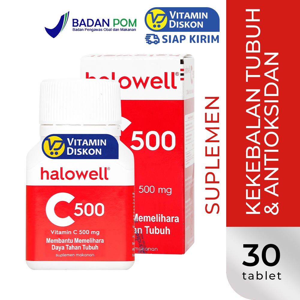 Halowell VITAMIN C 500MG - 30 Tablets | Shopee Malaysia