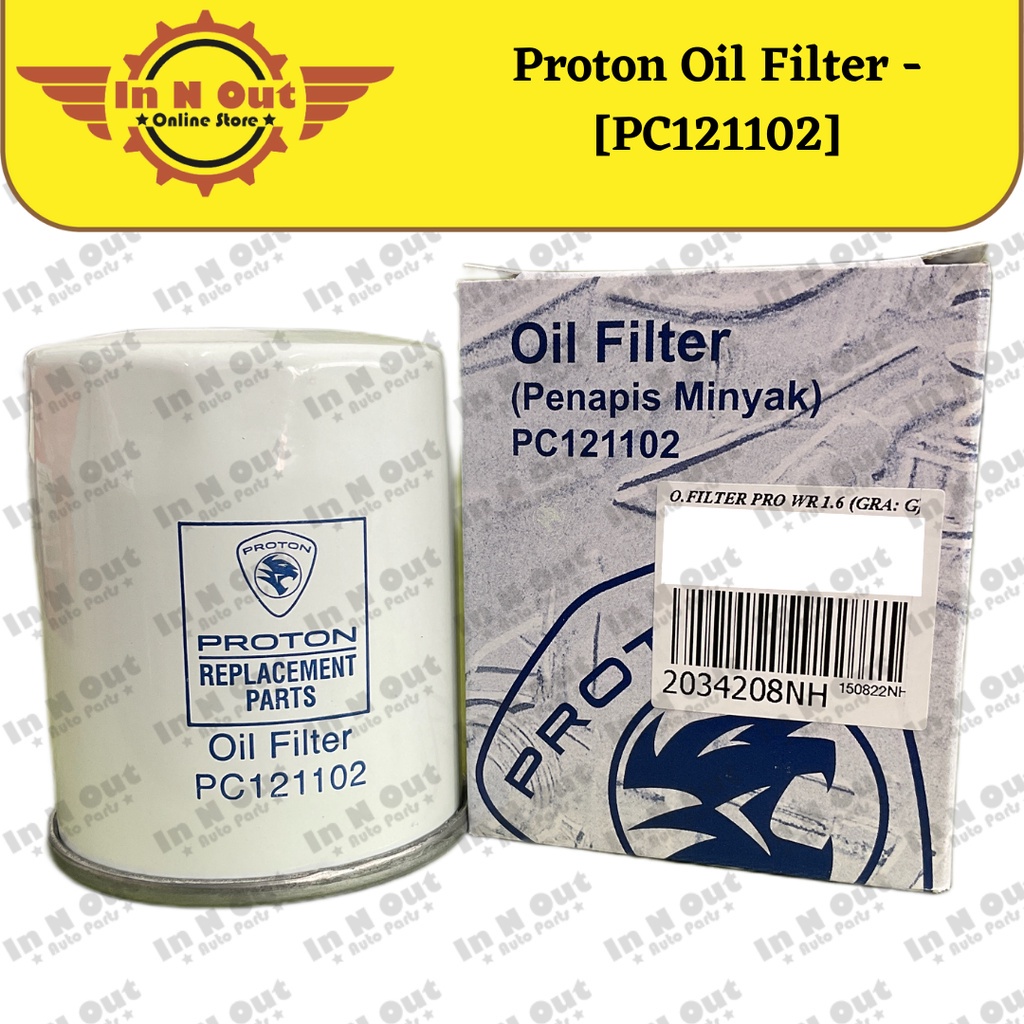 Proton Oil Filter [PC121102] Gen-2 / Wira / Waja / Perdana / Persona ...