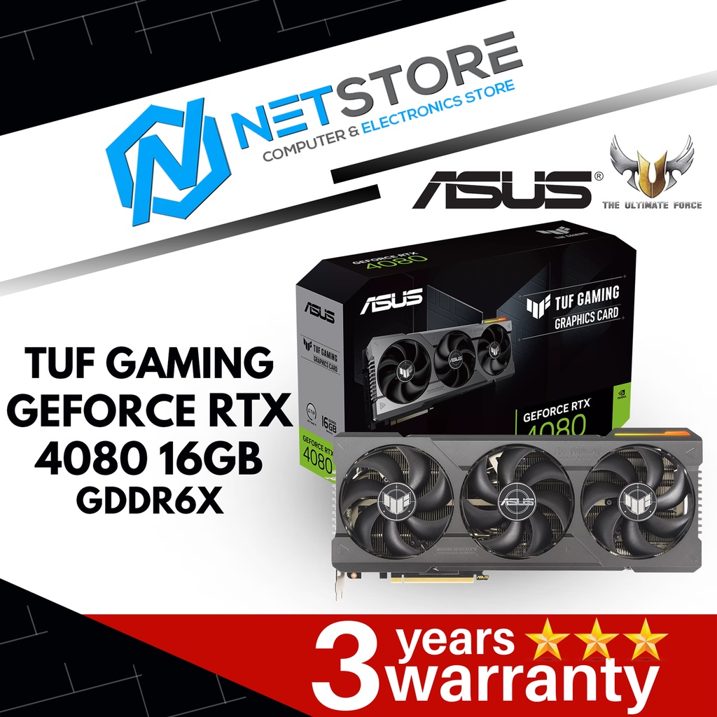 ASUS TUF GAMING GEFORCE RTX 4080 16GB GDDR6X - TUF-RTX4080-16G-GAMING ...