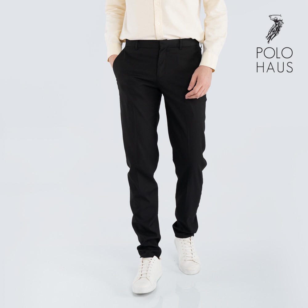 Polo Haus - Men’s Tetoron Rayon Slim Fit Flat Front Formal Slack ...