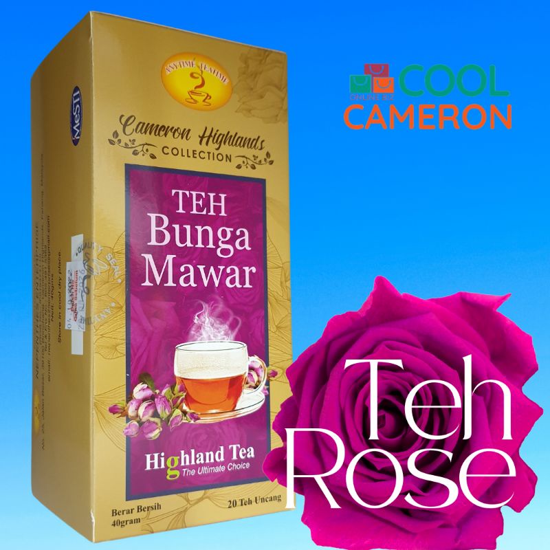 Teh Wangi Rose HIGHLAND TEA Caramel, Apple, Jasmine, Teh Bunga Mawar 2 ...