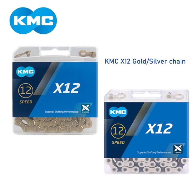 Basikal KMC X12 Gold Bicycle Chain 12 Speed Bicycle Chain with Magic ...