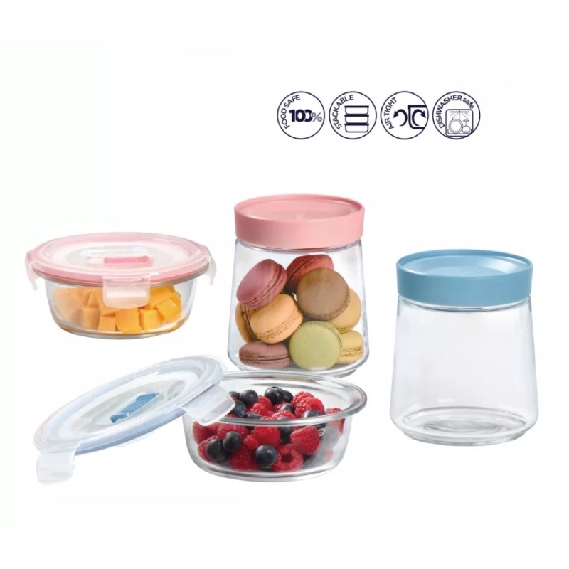 Luminarc Pot Swing Pure Box 4PC Set (750ml x 2 / 420ml x 2) P6526 ...