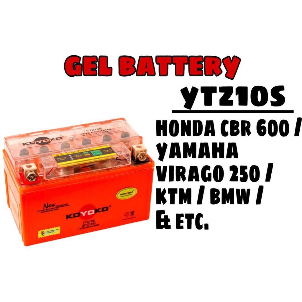 YTZ10S YTZ10 Koyoko Gel G2 Battery Batteri Bateri 100% Original KOYOKO ...