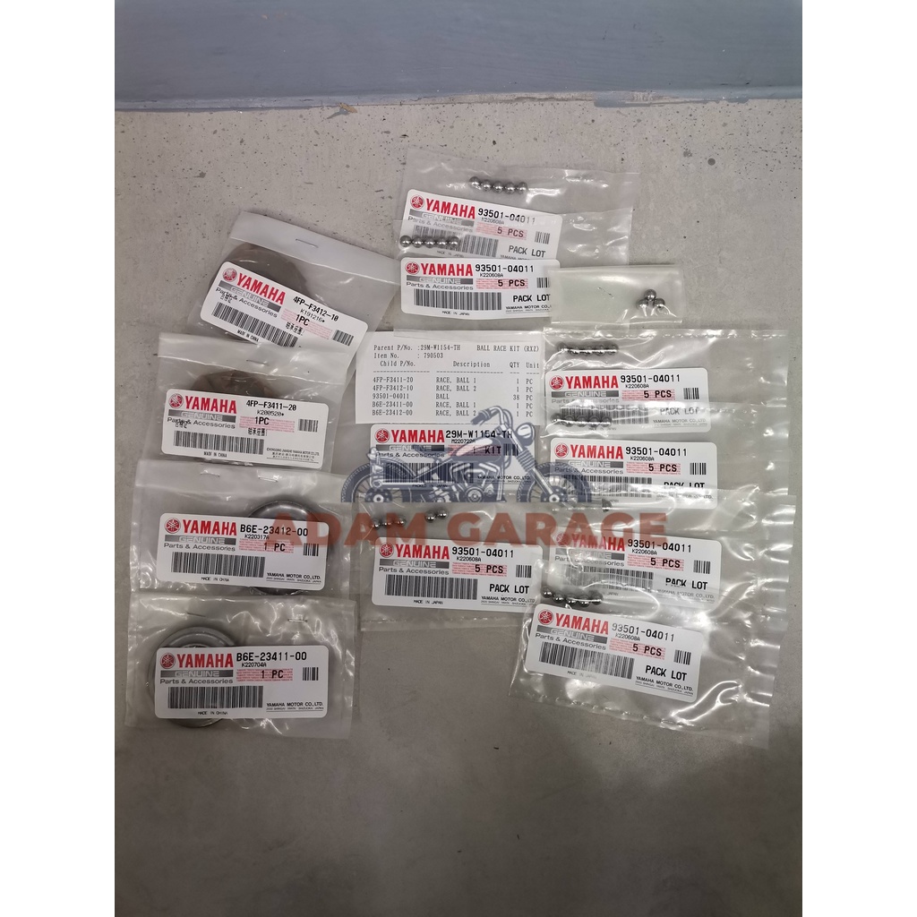 Yamaha Rxz Steering Cone / Bearing Handle Original Japan | Shopee Malaysia