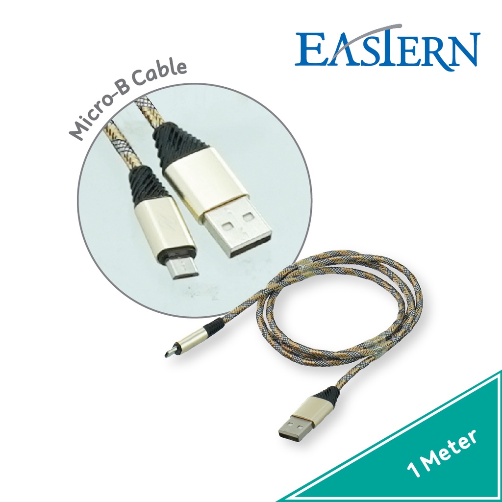 EASTERN 1/1.2Meter Fast Charging Micro USB Type-C Phone Data Line Cable ...