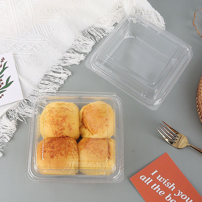 Small Square Clamshell for ensaymada, bread, cakes (10pcs) | Shopee ...