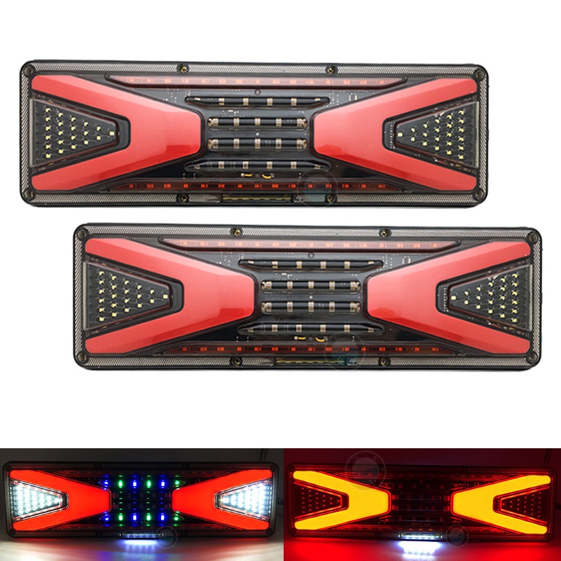 2xCar Truck LED Rear Tail Light Warning Lights Rear brake reverse turn ...