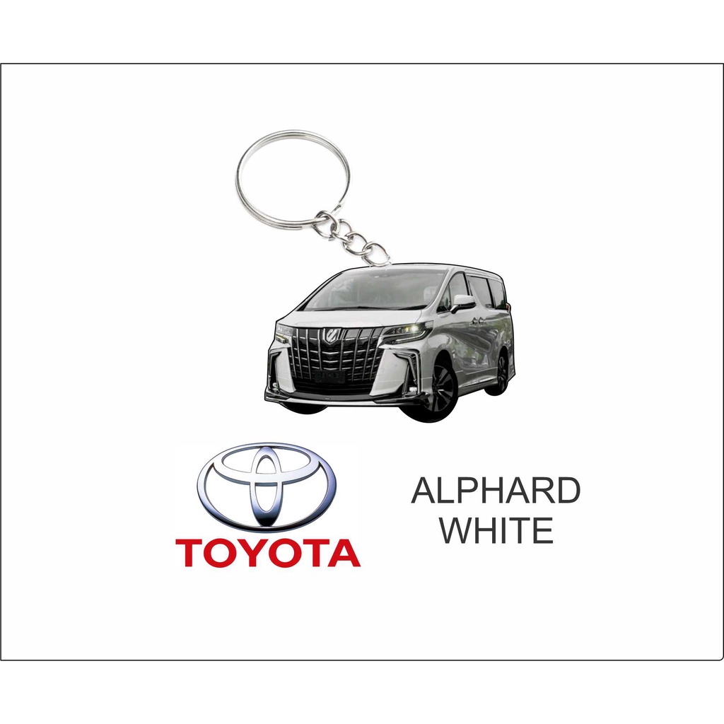 toyota alphard white vp2 keychain 2d | Shopee Malaysia