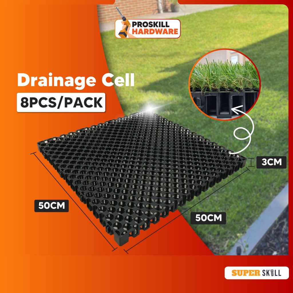 PROSKILL HARDWARE Drainage Cell System for Artificial Grass Landscape ...