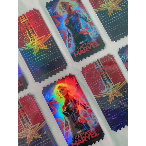 Collectible Ticket Captain Marvel - Fanmade | Shopee Malaysia