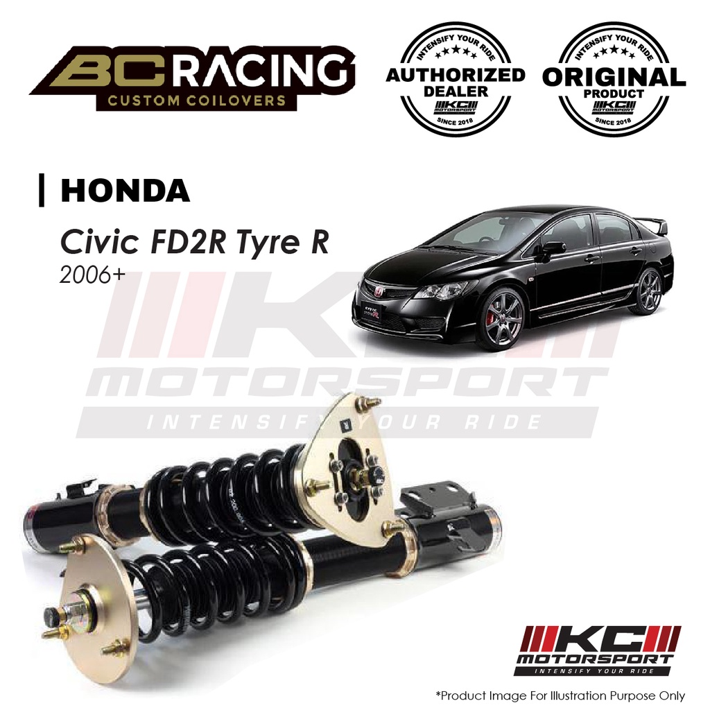 Honda Civic FD2R Type R 2006+ - BC RACING BR RA Fully Adjustable ...
