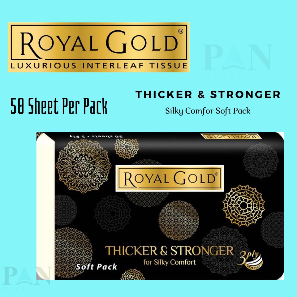 [Ready Stock] Royal Gold Tissue 3 Ply 50Sheet Thicker and Stronger ...