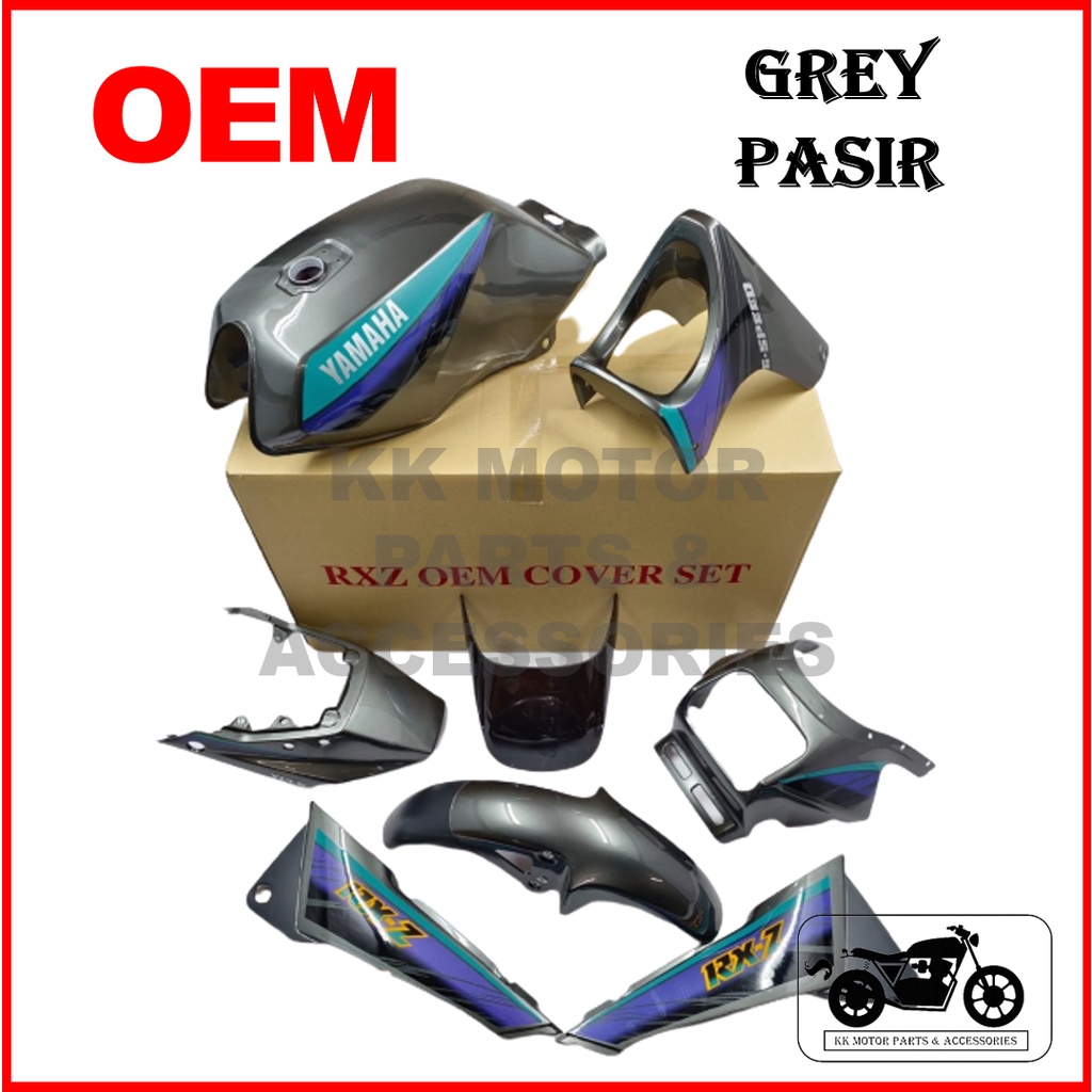 [FULL TANAM !!!] COVERSET RXZ OEM MILI BOSCH BOSS GREY PASIR SIAP BAJAK ...