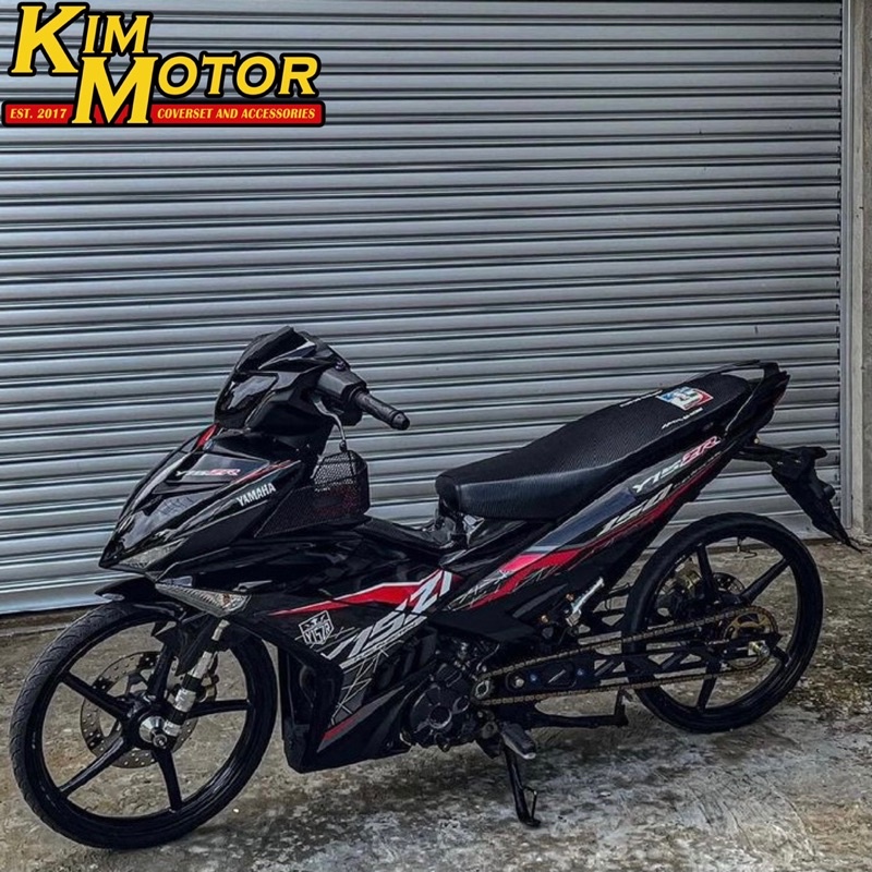 COVERSET Y15 V1 V2 ORIGINAL VELOZI Y15ZR METALLIC BLACK RED 2022 CUSTOM ...