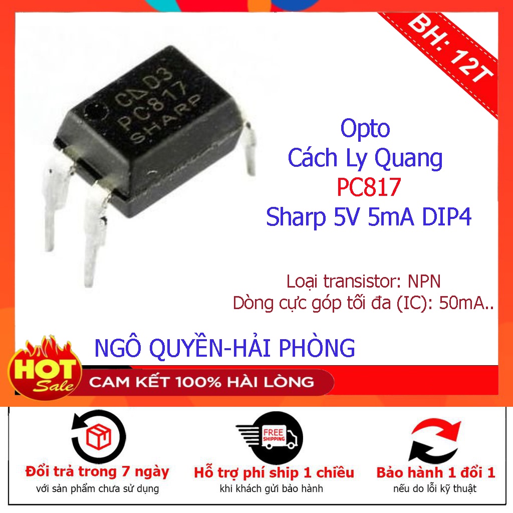 Pc817 Sharp DIP-4 Optical Isolator Opto | Shopee Malaysia