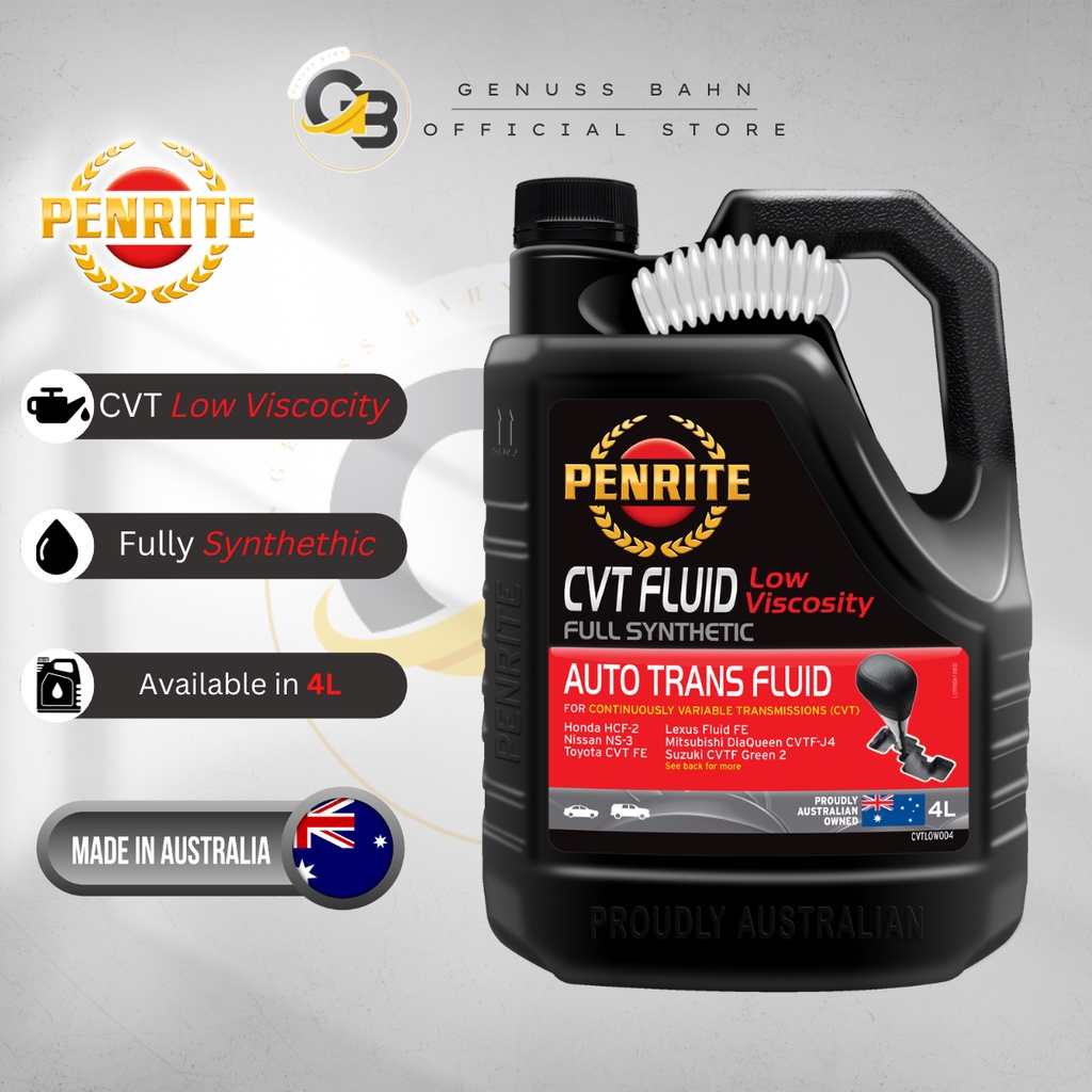 PENRITE CVT Transmission Fluid (Fully Synthetic) LOW Viscosity CVT ...
