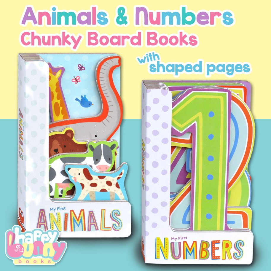 [Autumn] My First Numbers / Animals Chunky 3D Shapes Board Book ...