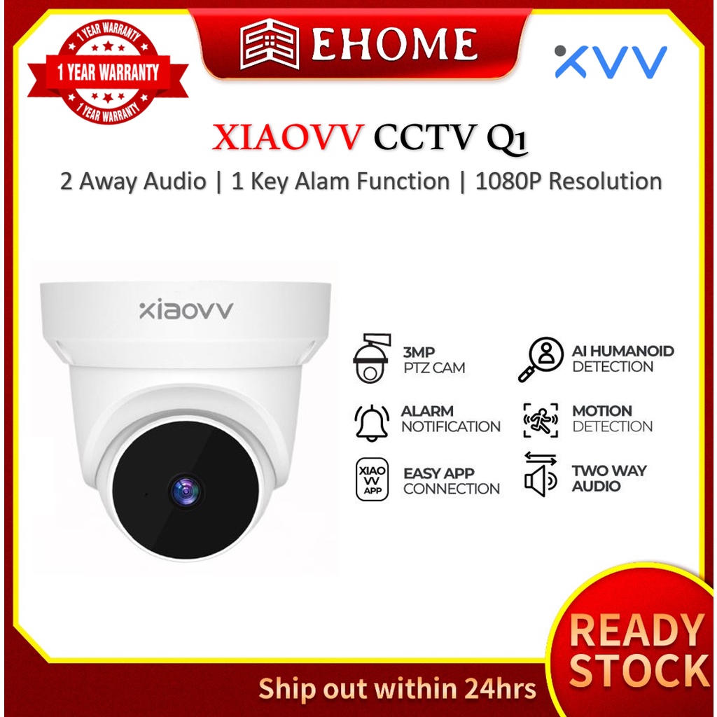xiaovv Q1 Intelligent Indoor CCTV Wireless IP Camera Wi-Fi Mobile phone ...
