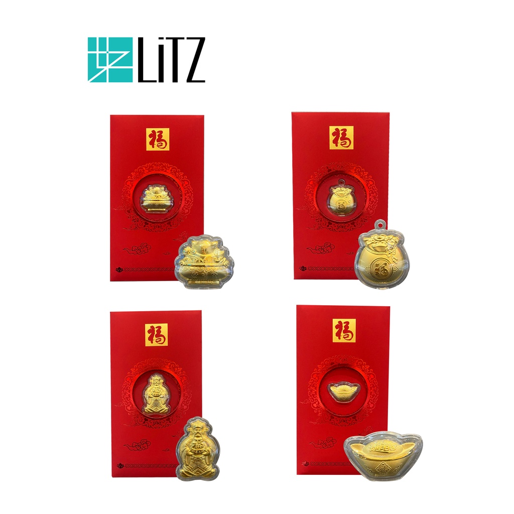LITZ Red Packets 999 Pure Gold Coin AP0018 | Shopee Malaysia